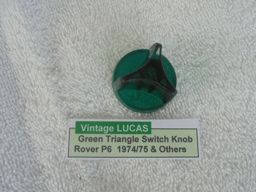 Vintage Lucas Green Triangle Switch Knob, Rover P6 | eBay