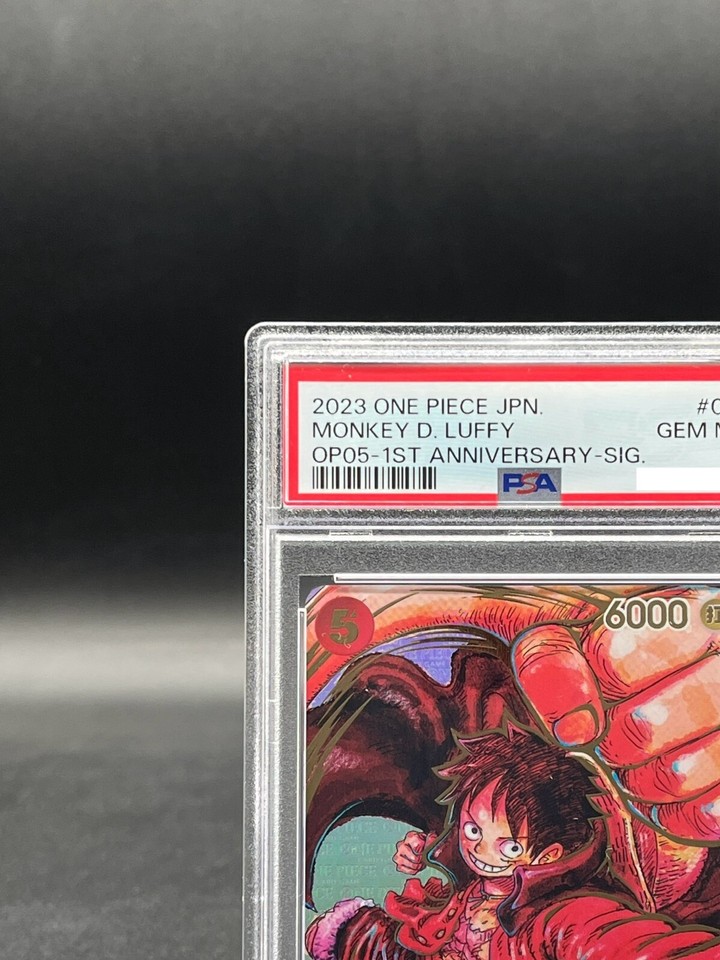PSA 10 Luffy ST01-012 OP-05 Eiichiro Oda Signature One Piece Card ...