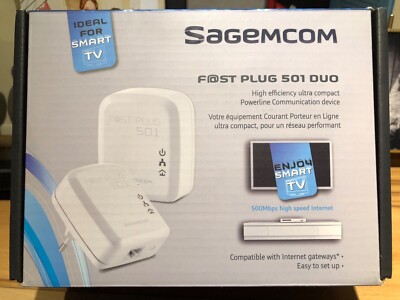 Sagecom internet adapter Fast Plug 501 Duo | eBay.de