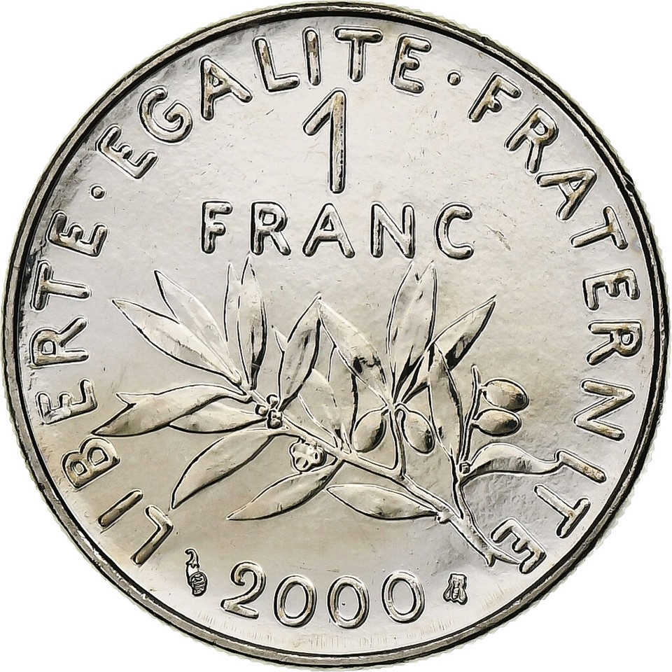 France, Franc, Semeuse, 2000, MDP, BU, Nickel, FDC, Gadoury:474, KM:925.1 | eBay