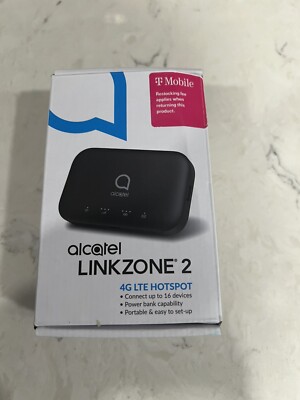 Alcatel LINKZONE 2 (MW43) Mobile 4G LTE Wi-Fi Hotspot - Black | eBay