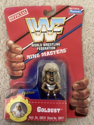 WWE Vintage 1997 WWF GOLDUST Playmates Ring Masters Mini Figure **BRAND ...