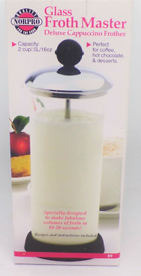 Froth Master Manual With Removable Base Frothing Milk Maker New Norpro ...