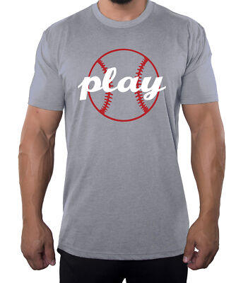 Play Ball Men's Baseball Graphic Shirt, Cool Baseball T-shirts | eBay