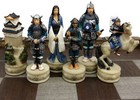Japanese Samurai Warrior Oriental Chess Men Set with 17" Castle ...