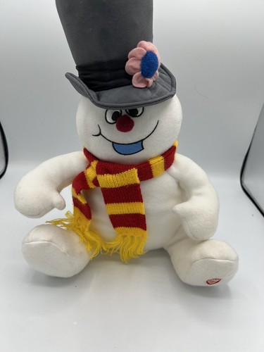HALLMARK~ 15" Plush FROSTY THE SNOWMAN ~Hat Lights Up~ Musical~ Works ...