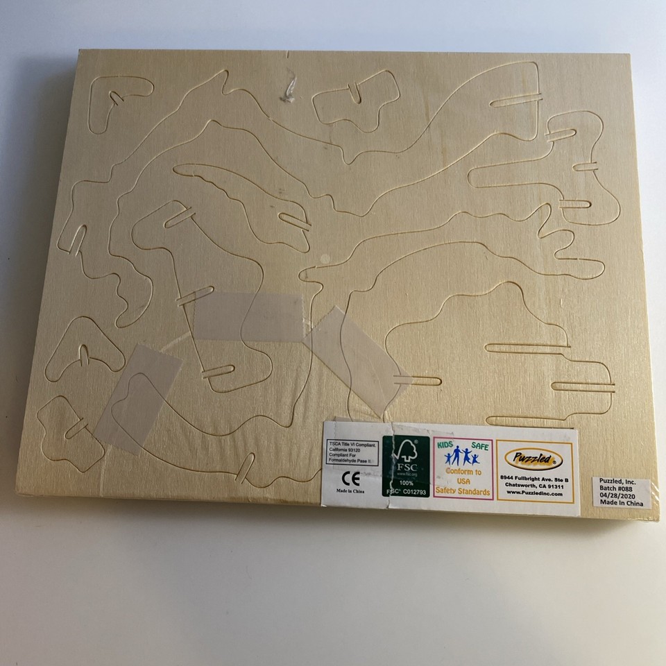 Puzzled 3D Puzzle Velociraptor Dinosaur Wood Craft Construction Kit Age 8 h29c 184499012116| eBay