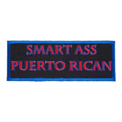 Smart Ass Puerto Rican Patch, Puerto Rico Flag Patches | eBay