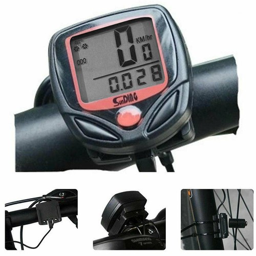 Waterproof Bicycle Bike Cycle LCD Display Digital Computer Speedometer ...