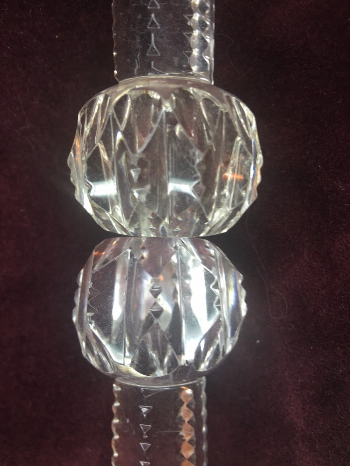 2 Vintage Antique Crystal Glass Knife Rests 4 1/4 Inches Long | eBay