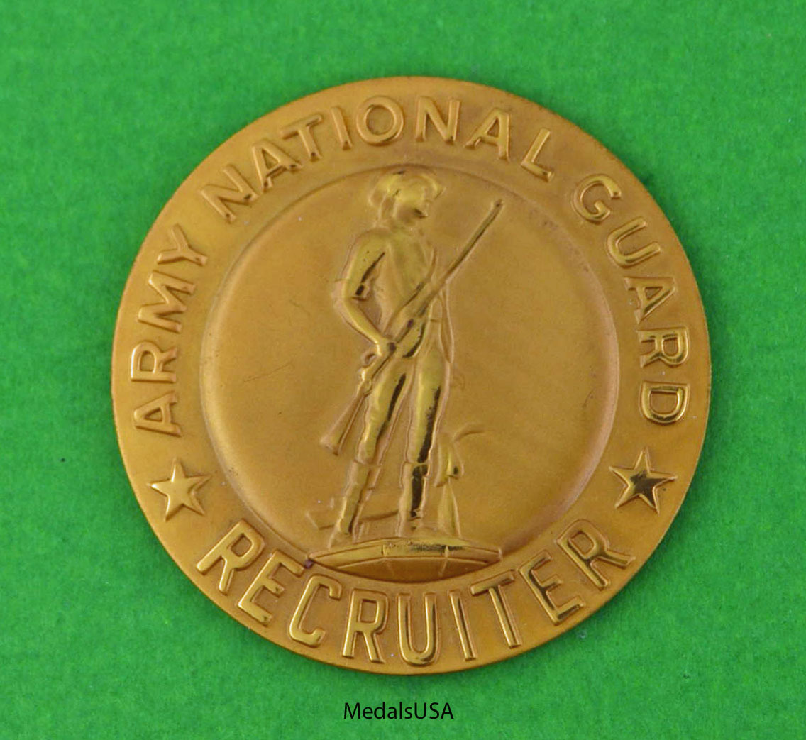 Army National Guard Senior Recruiter Badge -L.S. GI- GI Issue - 2" | eBay