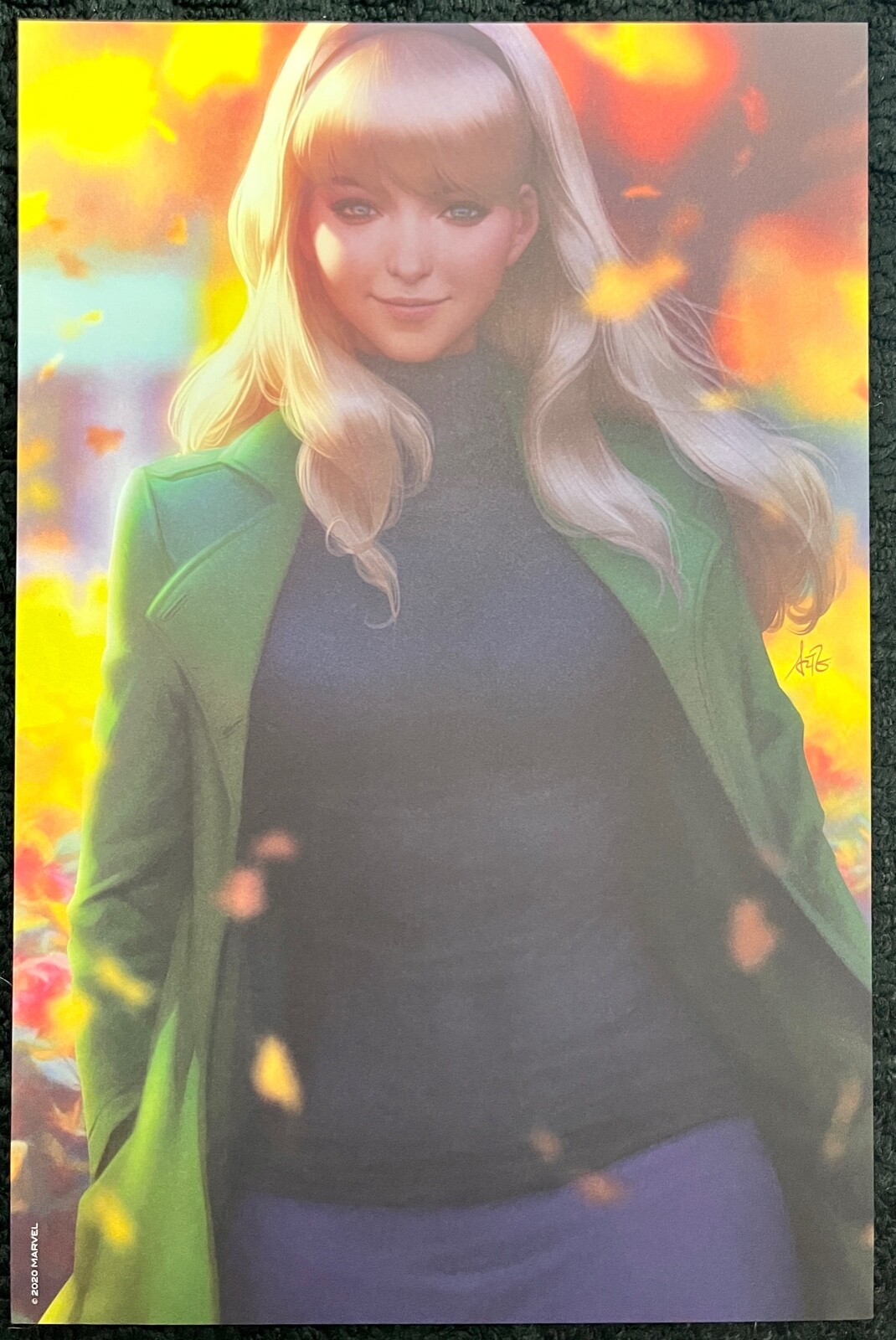 Gwen Stacy Symbiote Spider Man 1 By Stanley Artgerm Lau Marvel Comics Poster Ebay