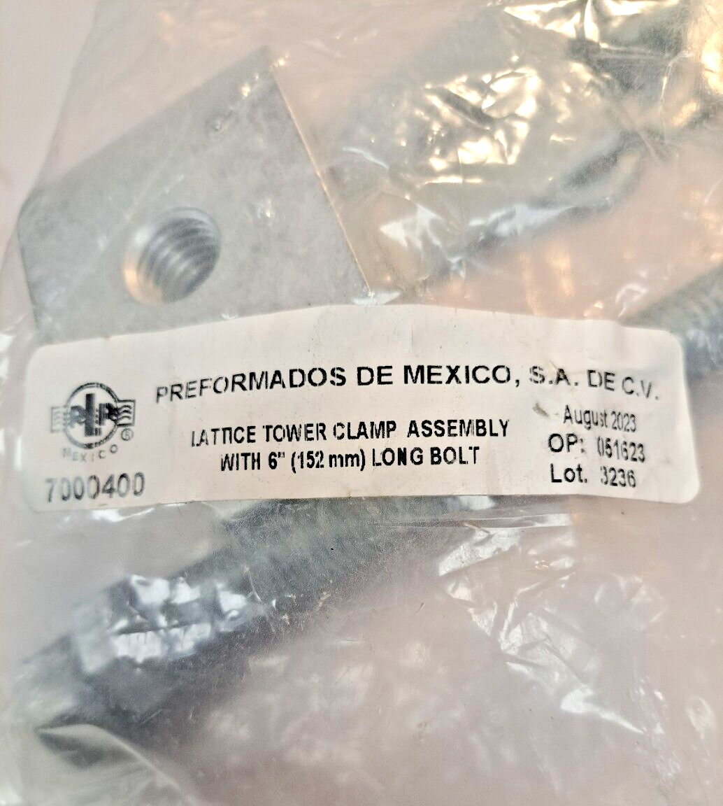 PLP Lattice Tower Clamp Assembly with 6" Long Bolt 7000400 | eBay