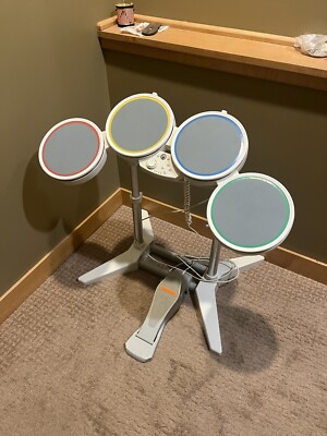 Nintendo Wii Rock Band Wired Drum Set with Pedal, Stand, And Sticks | eBay