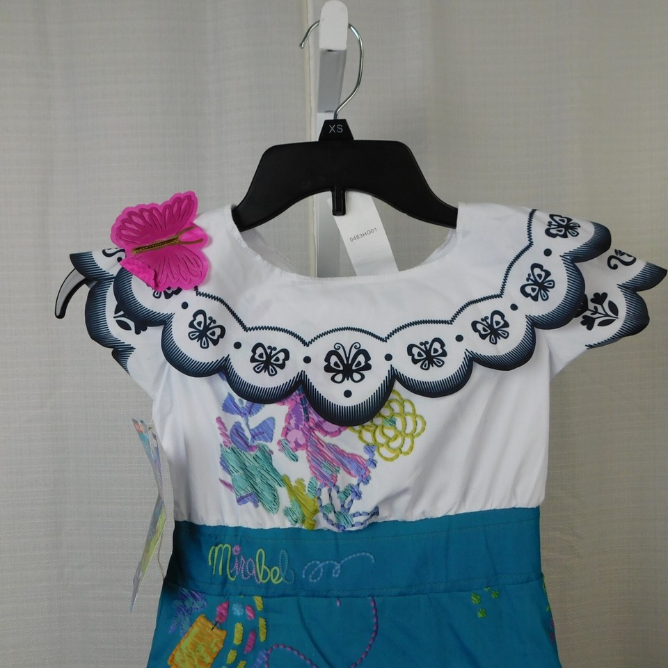 Disney Encanto Toddler Mirabel Light-Up Halloween Costume Dress - 3T-4T ...