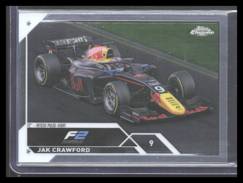 2023 Topps Chrome Formula 1 JAK CRAWFORD Base #128 F2 Hitech Pulse ...