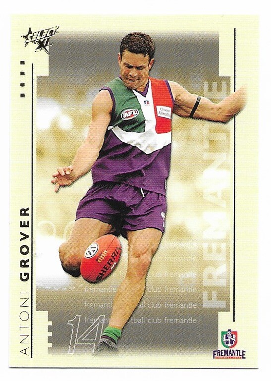 2003 afl SELECT XL FREMANTLE ANTONI GROVER #174 CARD | eBay