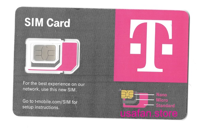 T-Mobile GSM 4g LTE and 5g Factory 3 in 1 Triple Cut SIM Card for sale ...