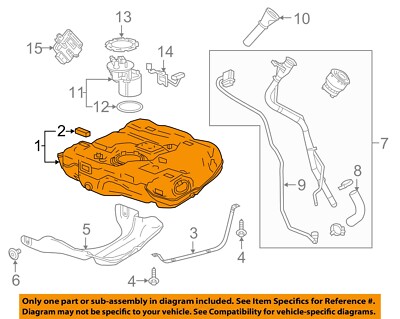 GM OEM 2019 Malibu Fuel System Fuel System Components-Fuel Tank ...