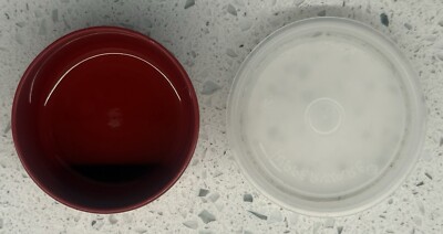 Vintage TUPPERWARE Red Smidge Container w/ Clear Lid #1463 #201 (P) | eBay