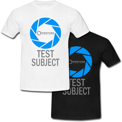 Aperture Science Laboratories Logo Test Subject Portal T-shirt USA Size ...