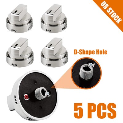 5PCS AEZ73453509 Stove Knob Gas Oven Range Control Knob Assembly with ...