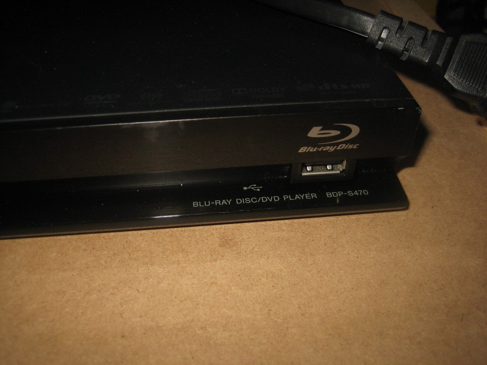 Sony BDP-S470 3D Blu-Ray Player Works No Remote | eBay