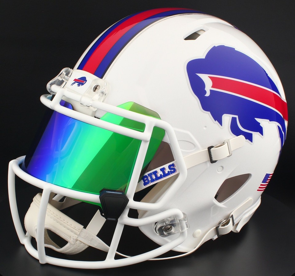 ***CUSTOM*** BUFFALO BILLS Full Size NFL Riddell SPEED Football Helmet ...