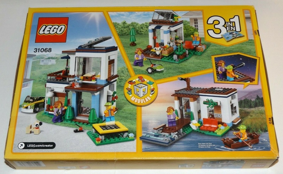 LEGO 31068 Modular Modern Home Creator 3-in-1 electric car Lakeside ...
