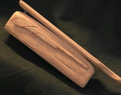 Turkey Box Call With Fokie Turkey and Shotgun Carved on the Sides of ...