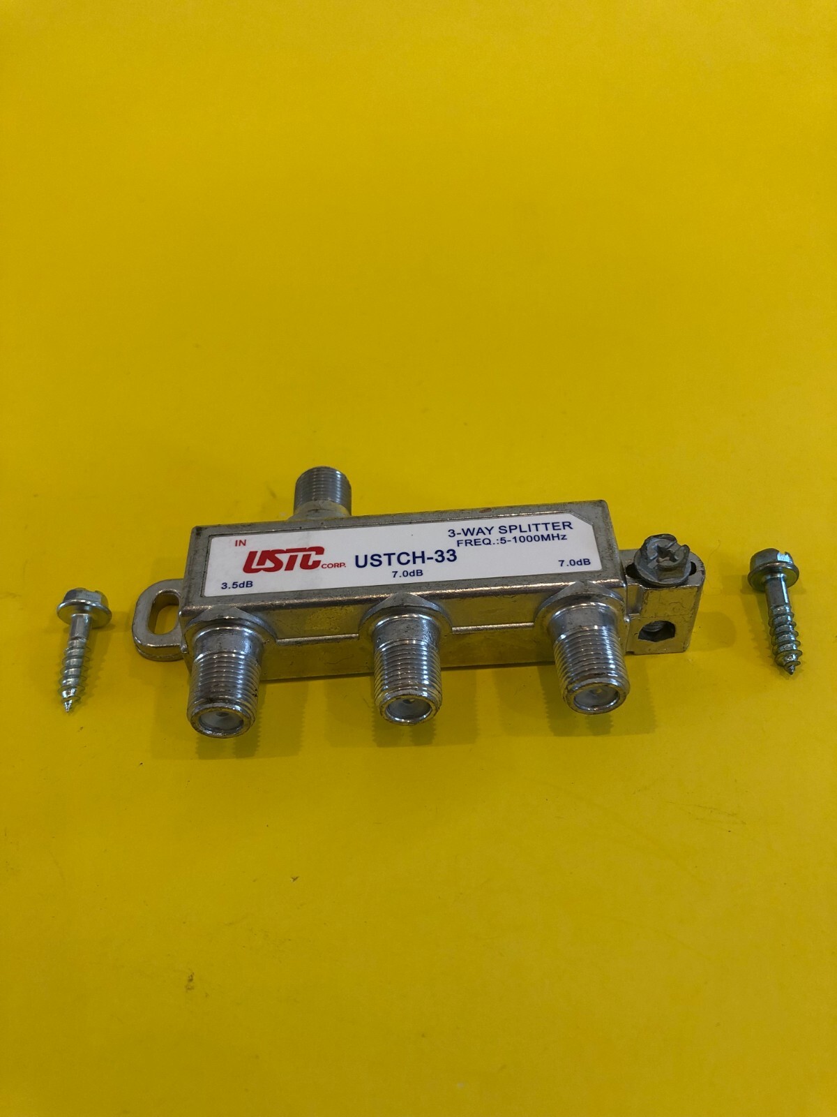 3 WAY SPLITTER USTCH-33 FREQ. 5-1000MHz 7.0dB-3.5dB OUT ***FREE ...