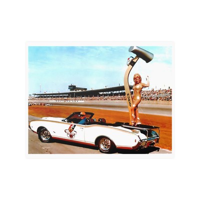 Vintage Miss Golden Shifter Linda Vaughn Hurst Olds Daytona Classic ...