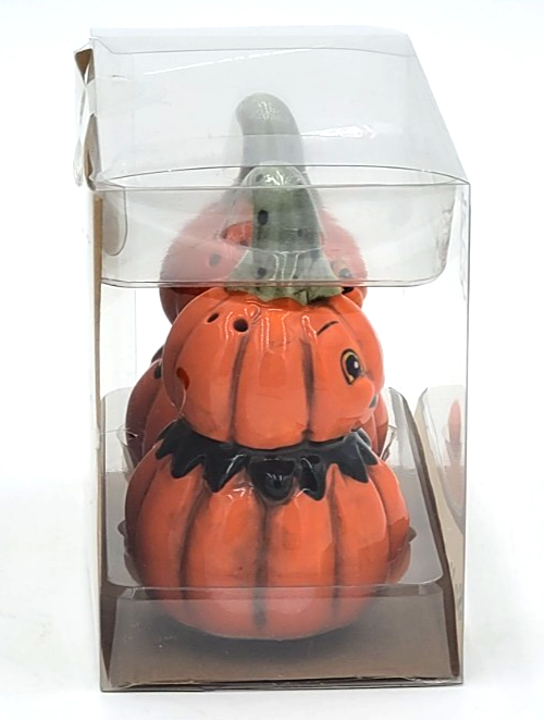 Design by Johanna Parker Pumpkin Salt and Pepper Shakers Halloween | eBay