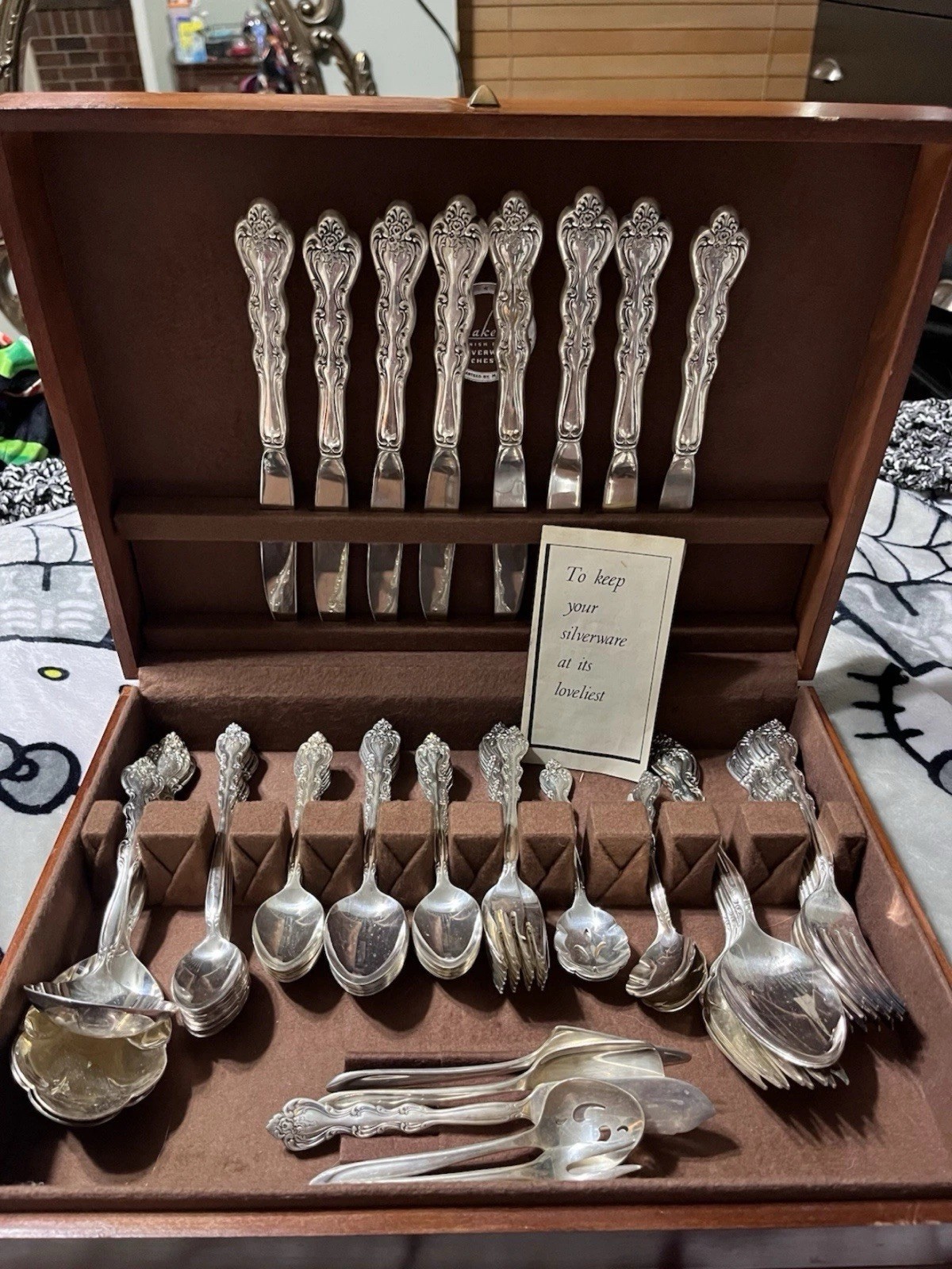 1940 Vintage Naken's Tarnish Proof Silverware Chest | eBay