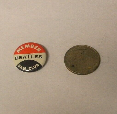 Vintage 1964 Member Beatles Fan Club Pin - 7/8" Diameter Pinback | eBay