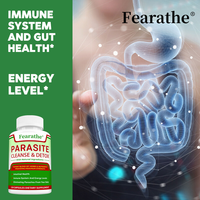 Parasite Cleanse Detox Capsules Body Boost Health Ultra Blast Quick 120 ...