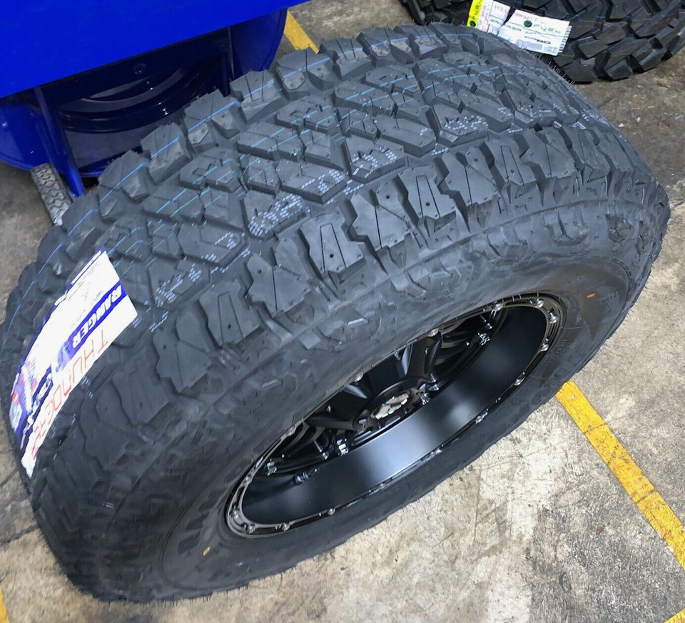 4) 17x9 Fuel Hostage D531 Black Wheels Rims 33" AT Tires 5X5 Jeep ...