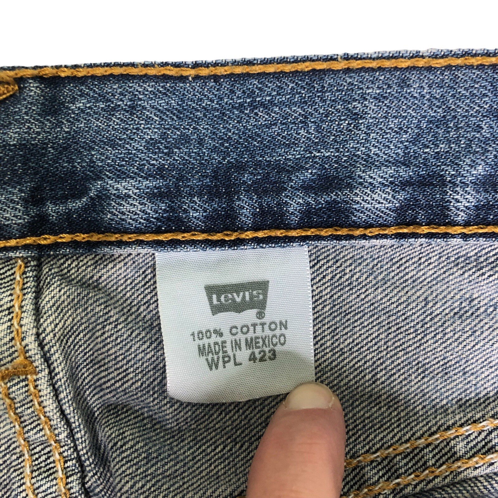 Vtg Levis 501 Button Fly Jeans Mens 32 X 32 USA WPL 423 Blue Denim Actual 31x31 | eBay