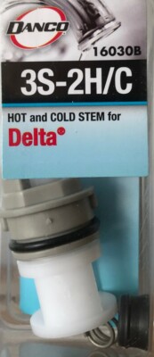DANCO Mobile Home / RV Hot & Cold Stem for Delta Faucet - 3S-2H/C ...