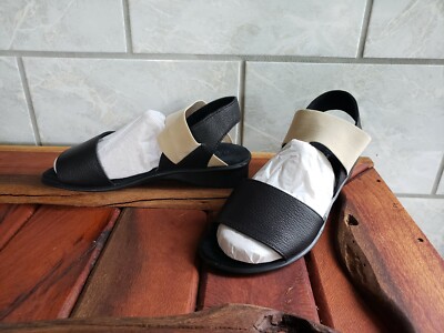 NEW- Bernie Mev- Payton - Slingback Sandal - Black/Beige -EUR 37 -US 6. ...