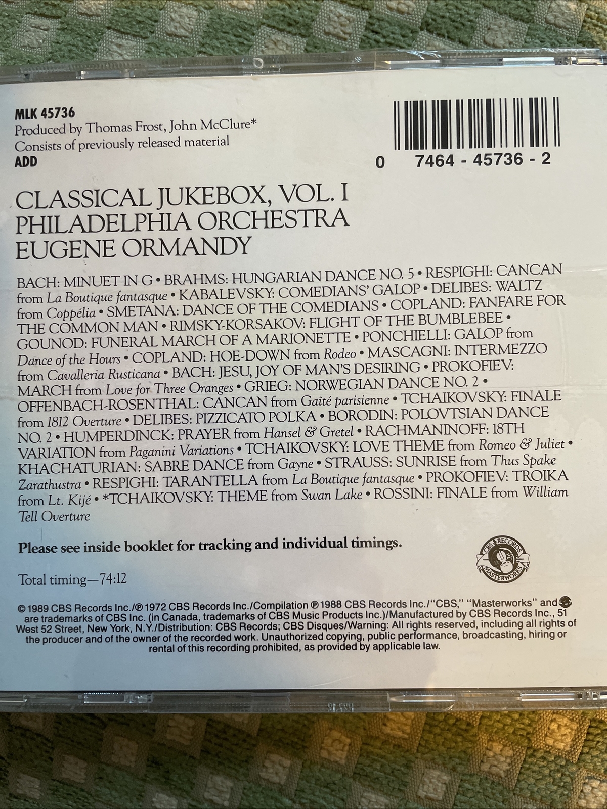 Classical Juke Box, Vol. 1 by Eugene (Conductor/Viol Ormandy, Eugene Ormandy (Conductor/Violin ...