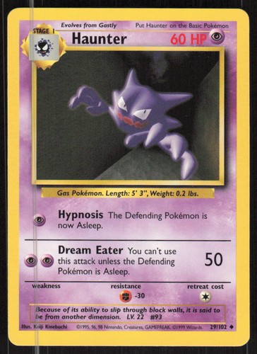 Pokemon TCG Base Set #029/102 Haunter LP | eBay