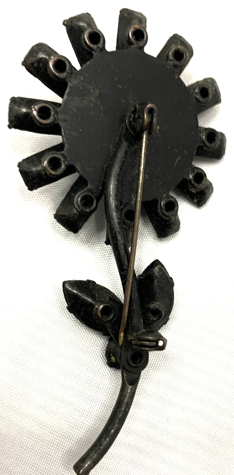 1950's "Dark Days" Mourning Pin All Original Black Je… - Gem