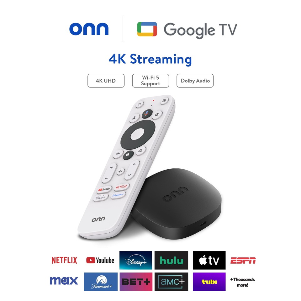 4K Streaming Device, 4K UHD, Dolby Audio & Fast Wi-Fi, Google TV Voice ...