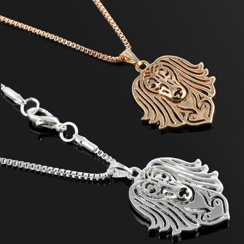 NEW Dog Puppy Pet Pendant Gold Silver Golden Retriever Necklace Chain ...