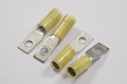 Lot of 4 MS17143-9 AMP Crimp Rectangular Terminal Copper Yellow 10-12 ...
