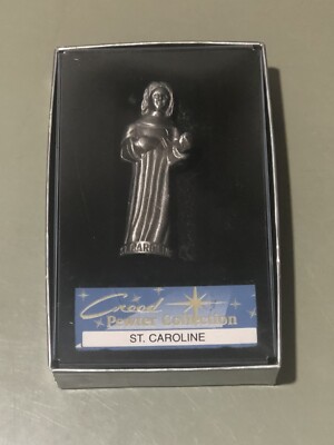 VINTAGE CREED CO. SOLID PEWTER SAINT CAROLINE | eBay