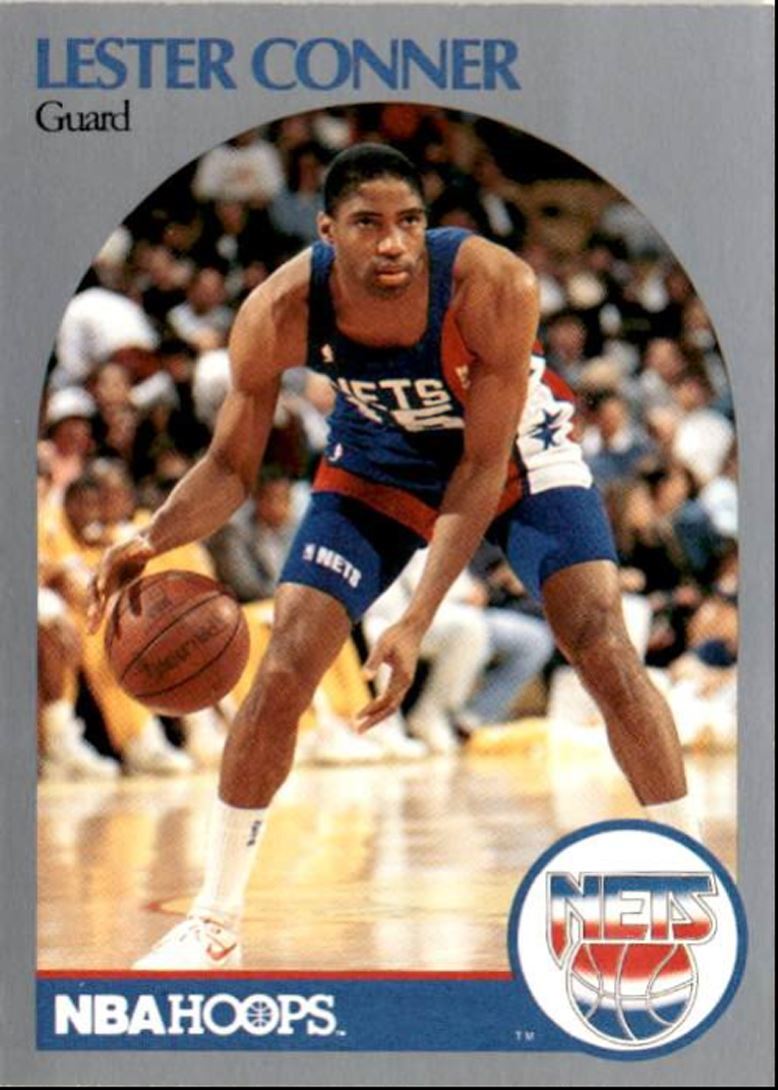 1990-91 Hoops Basketball Card Lester Conner New Jersey Nets #195 | eBay