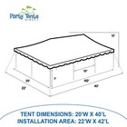 Commercial Frame Tent 20x40 White PVC Vinyl Canopy Waterproof Event ...