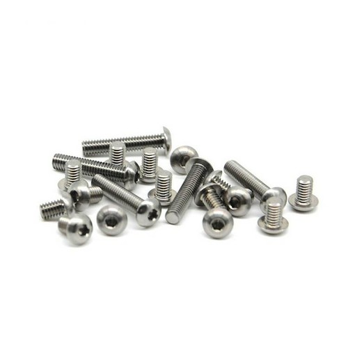M3*4~M3*23 Titanium alloy screws Half round head hexagon socket screw ...